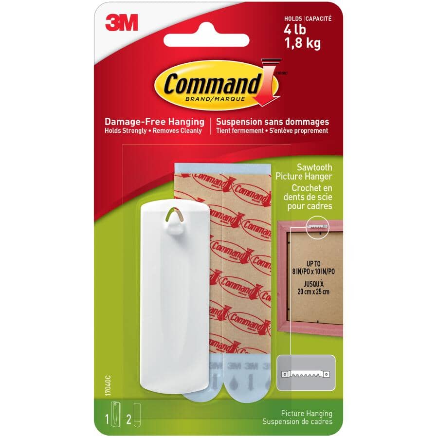 COMMAND 1 Hanger Plus 2 Strips Adhesive 4lb Picture Hanger | Home Hardware