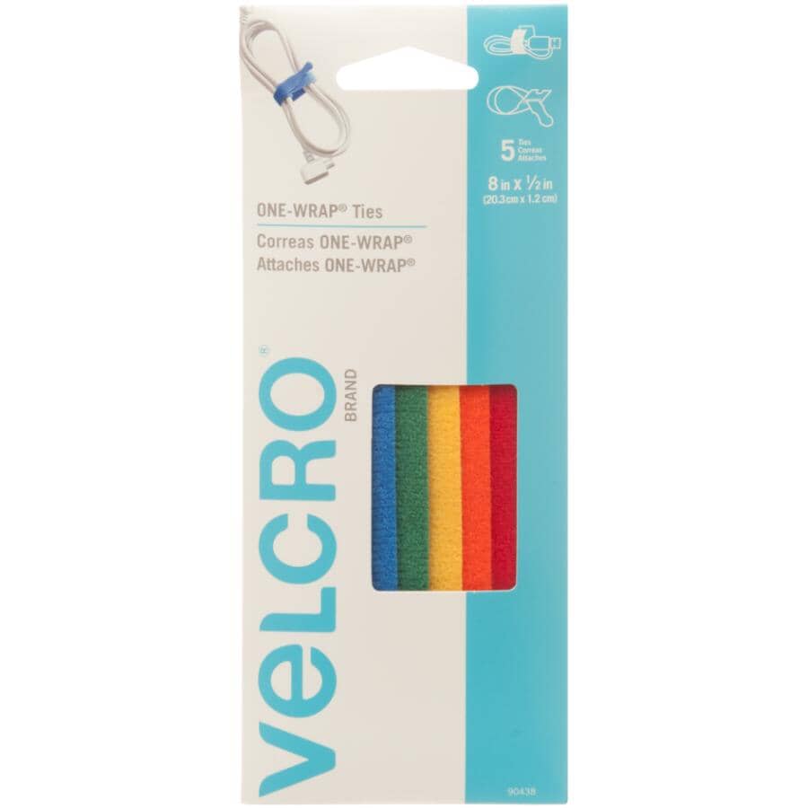 VELCRO (R) BRAND FASTENERS 1/2" x 8" Multi Colour VELCRO® One | Home ...