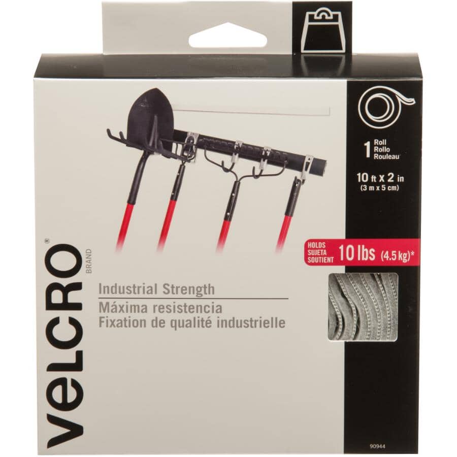 VELCRO (R) BRAND FASTENERS 2" x 10' White Industrial Strength Tape ...