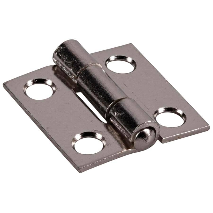 HILLMAN 4 Pack 1" x 1" Satin Nickel Broad Hinges | Home Hardware