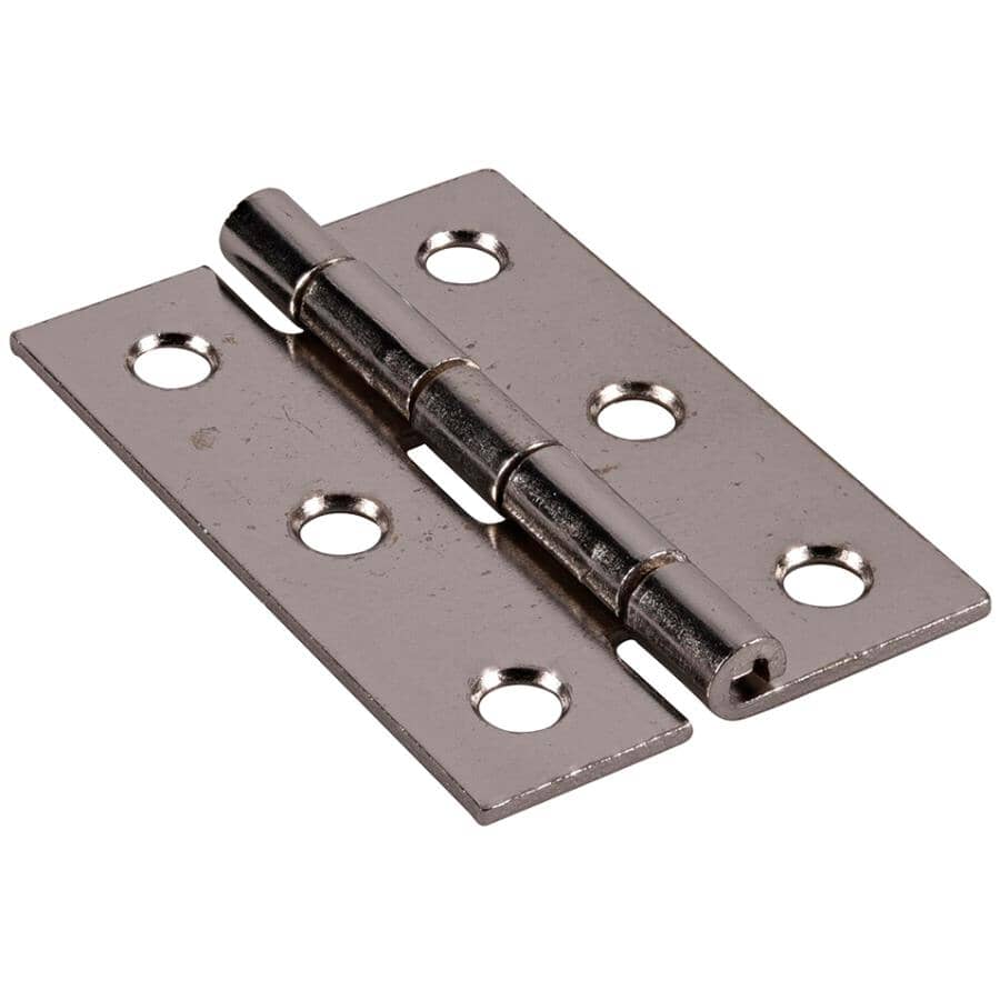 HILLMAN 2 Pack 2" x 1-3/8" Satin Nickel Broad Hinges | Home Hardware