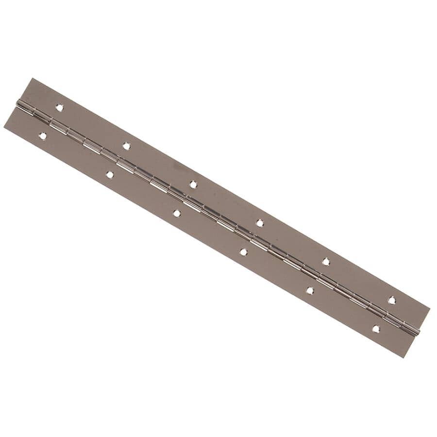 HILLMAN 1-1/16" x 12" Nickel Continuous Hinge | Home Hardware