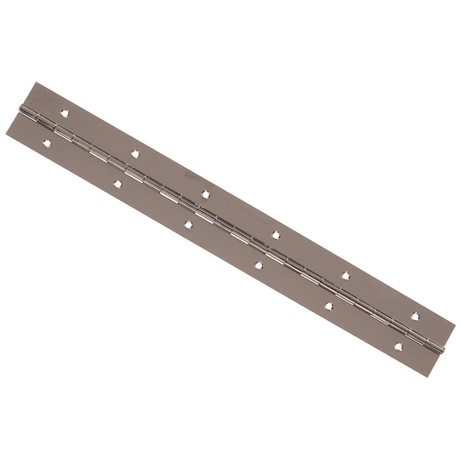 HILLMAN 1-1/2" x 12" Nickel Continuous Hinge | Home Hardware