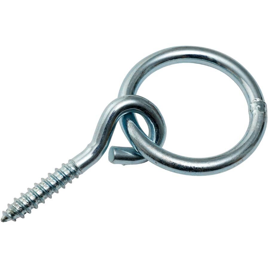 Builder'S Hardware 5/16"x3-1/4" Zinc Hitching Ring, with Lag Screw ...