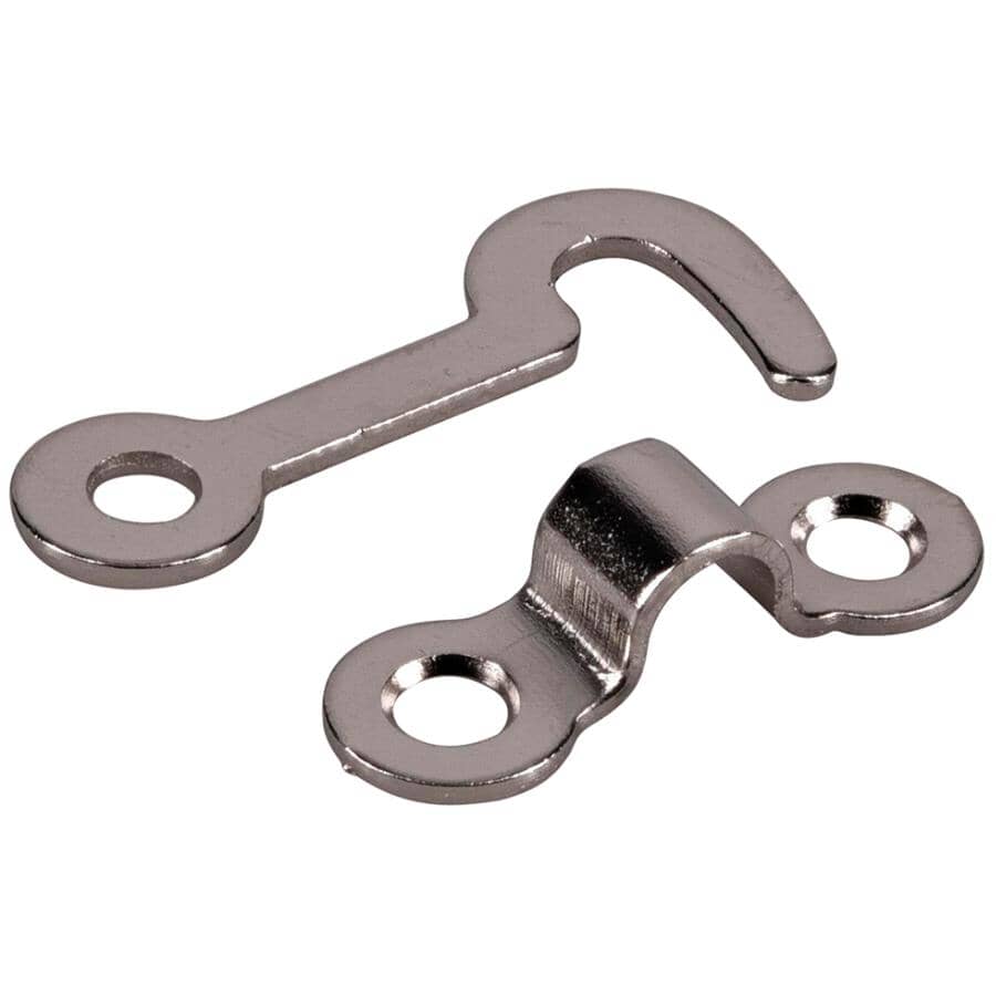 HILLMAN 2 Pack Satin Nickel Hooks and Staples | Home Hardware