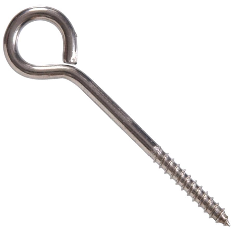 HILLMAN 1/4" x 3-3/4" Stainless Steel Lag Screw Eye | Home Hardware