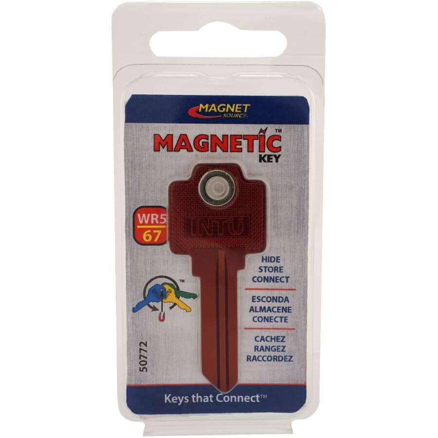 THE MAGNET SOURCE Magnetic WR5 Key Blank, Red | Home Hardware
