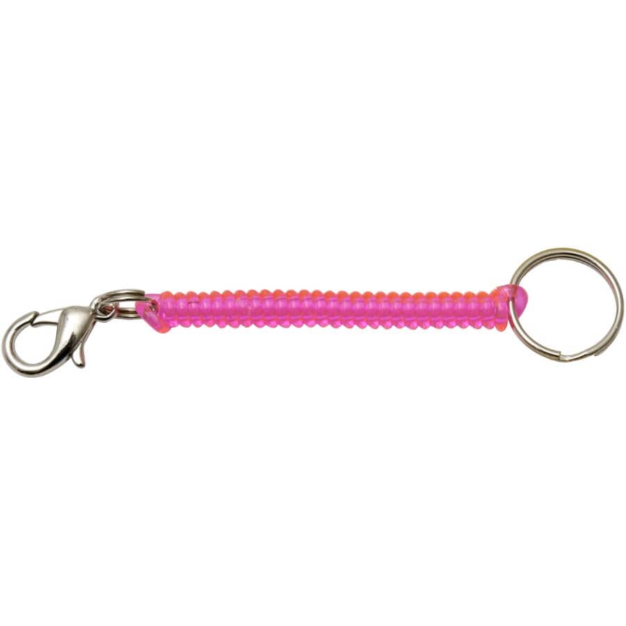 Home 6cm Spring Key Ring with Clip, Assorted Colours | Home Hardware