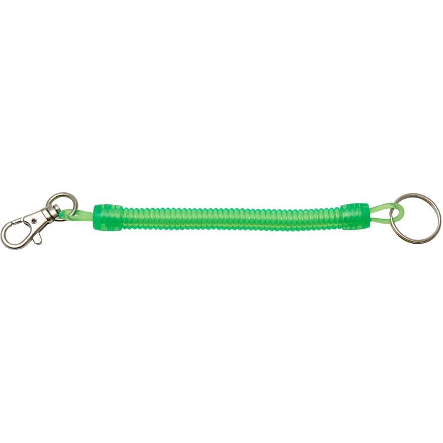 Home 12cm Spring Key Ring with Clip, Assorted Colours | Home Hardware
