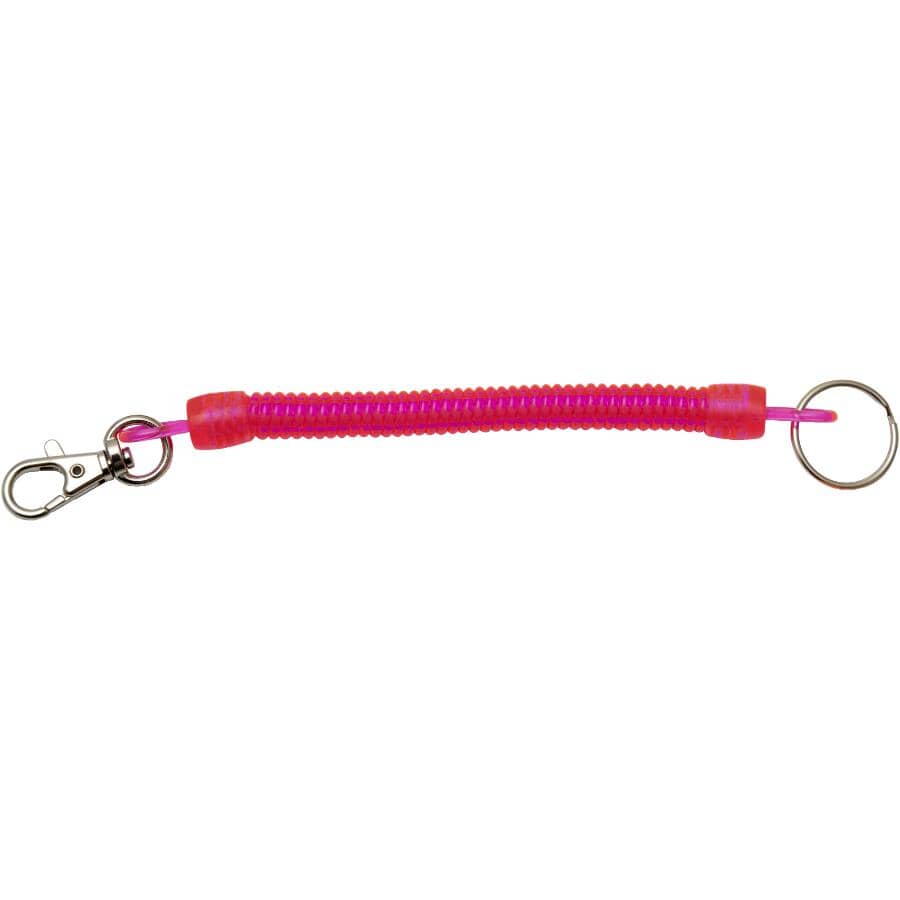 Home 12cm Spring Key Ring with Clip, Assorted Colours | Home Hardware