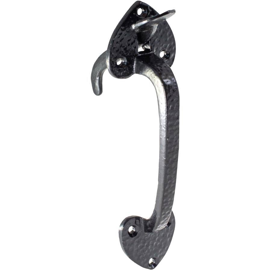 GATEMATE 6" Black Ornamental Thumb Gate Latch | Home Hardware