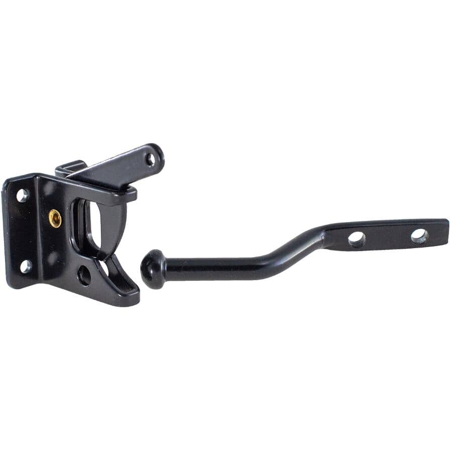 Gatemate 2" Black Automatic Gate Latch | Home Hardware