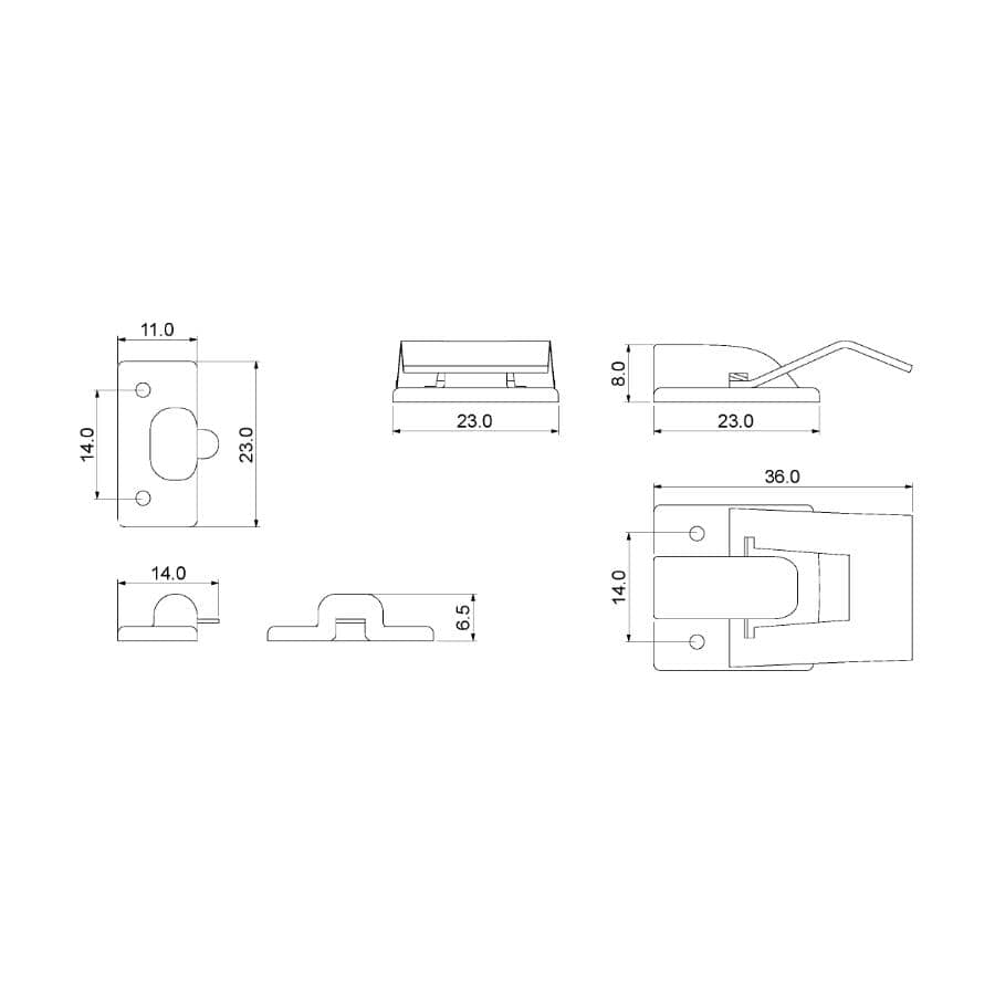 BUILDER'S HARDWARE Antique Brass Draw Catch | Home Hardware