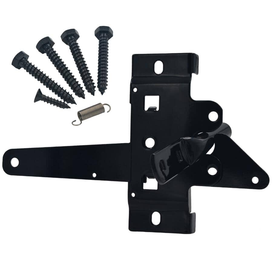 HILLMAN Post Mount Gate Latch - Black | Home Hardware