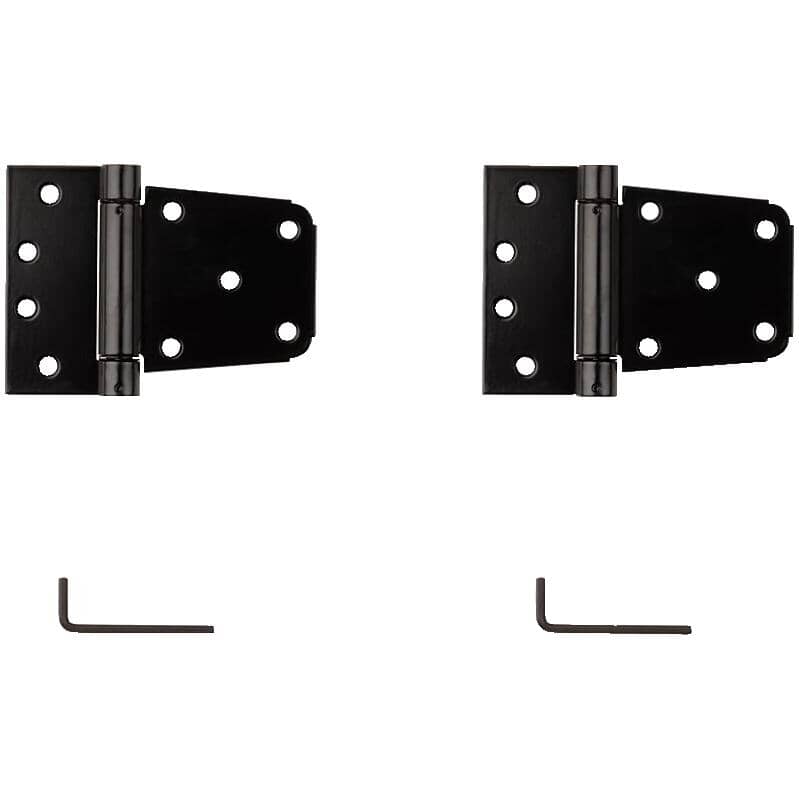 Builder'S Hardware 2 Pack Black Heavy Duty Self Closing Gate Hinges ... Builder'S Hardware 2 Pack Black Heavy Duty Self Closing Gate Hinges ...