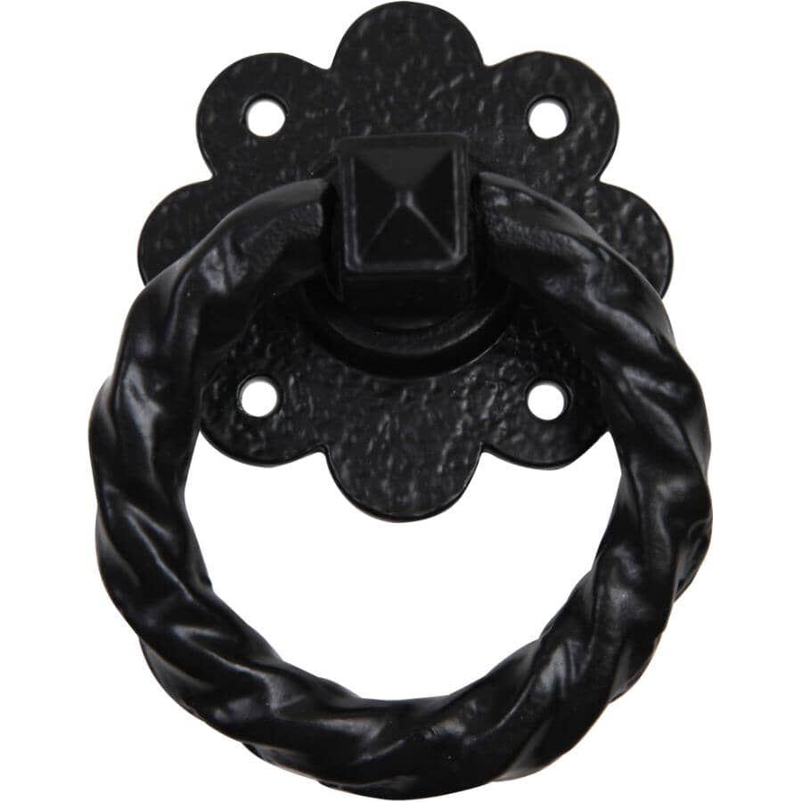 GATEMATE 4" Black Antique Ring Gate Pull | Home Hardware