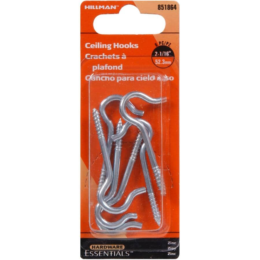 HILLMAN Zinc Ceiling Hooks #10 | Home Hardware