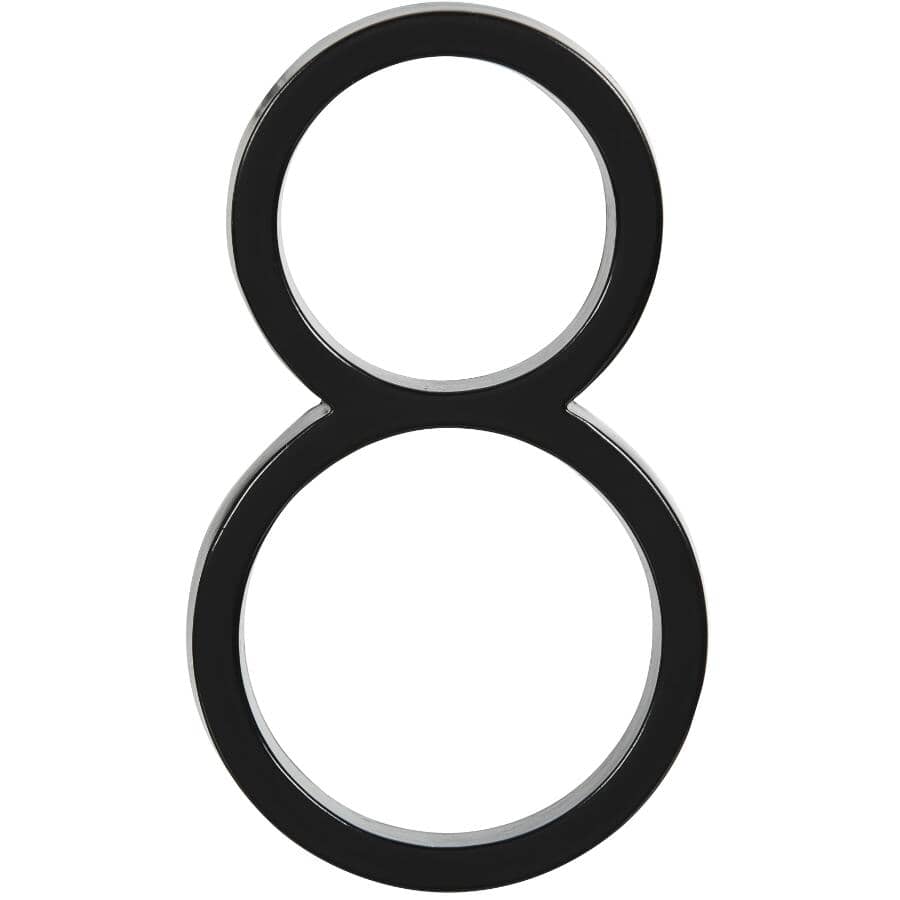 PRO-DF 5" Black Floating '8' House Number | Home Hardware