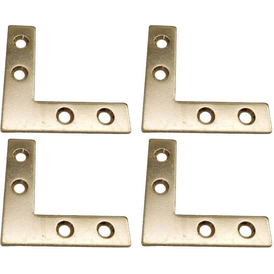BUILDER'S HARDWARE 1-1/2" x 3/8" Flat Corner Plates | Home Hardware