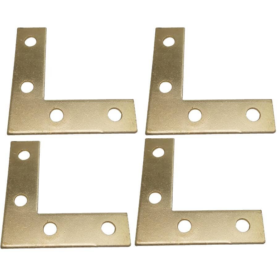 BUILDER'S HARDWARE 2" x 3/8" Flat Corner Plates | Home Hardware