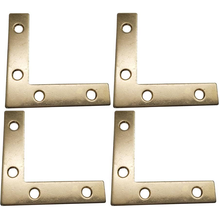 BUILDER'S HARDWARE 2-1/2" x 1/2" Flat Corner Plates | Home Hardware