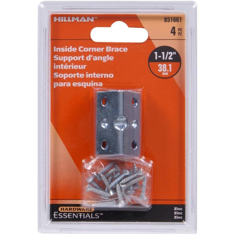 HILLMAN 1-1/2" x 3/4" Corner Braces | Home Hardware