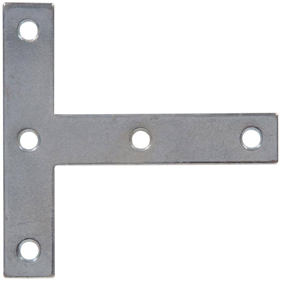 HILLMAN 4" x 4" Zinc Tee Plate | Home Hardware
