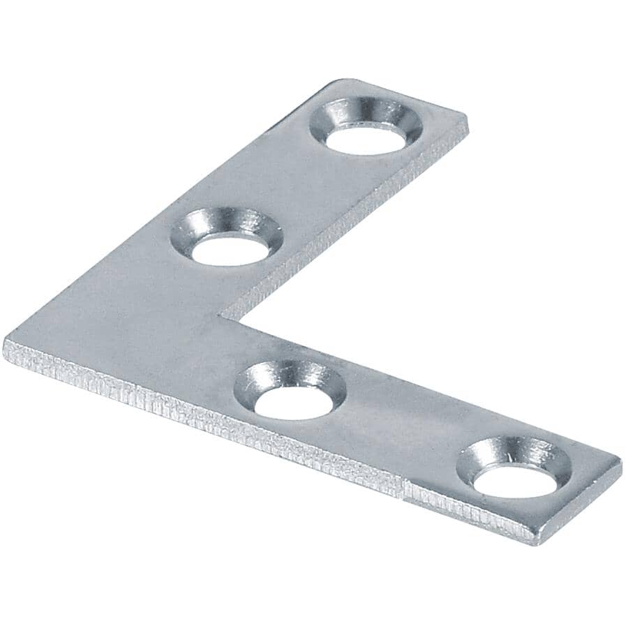 HILLMAN 1-1/2" Zinc Flat Corner Plate | Home Hardware