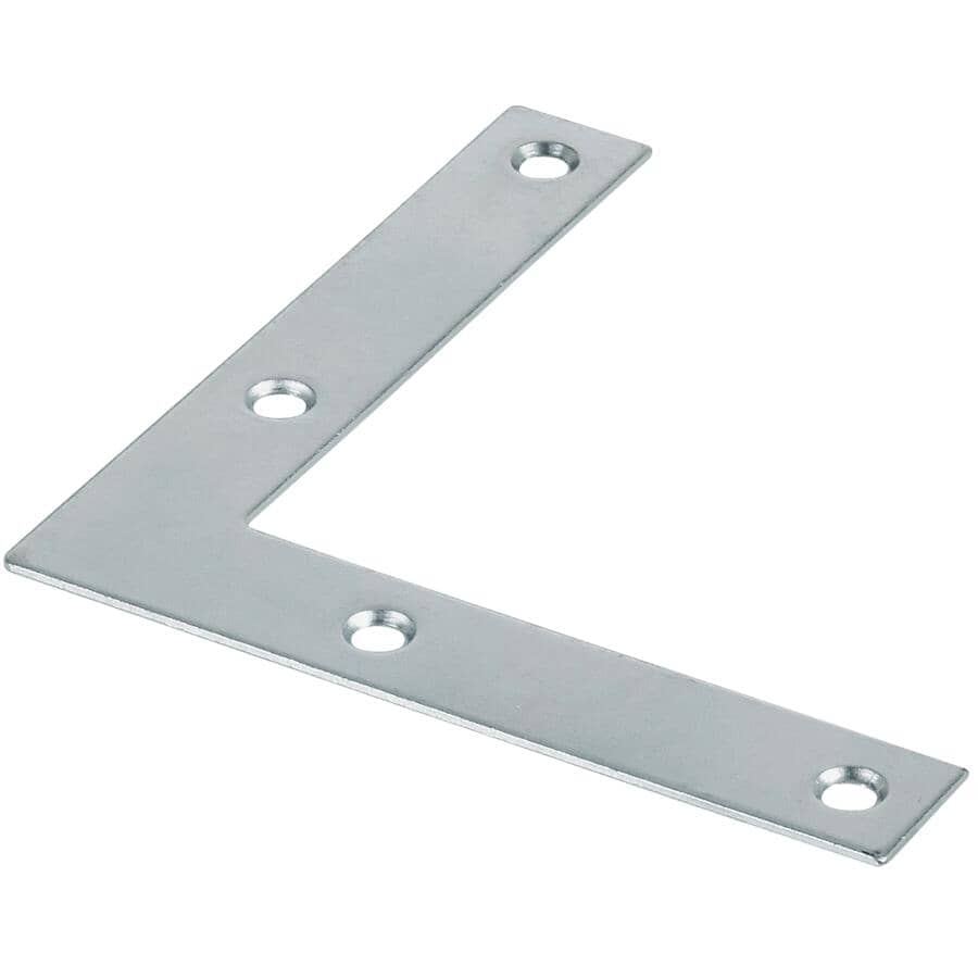 HILLMAN 5" Zinc Flat Corner Plate | Home Hardware