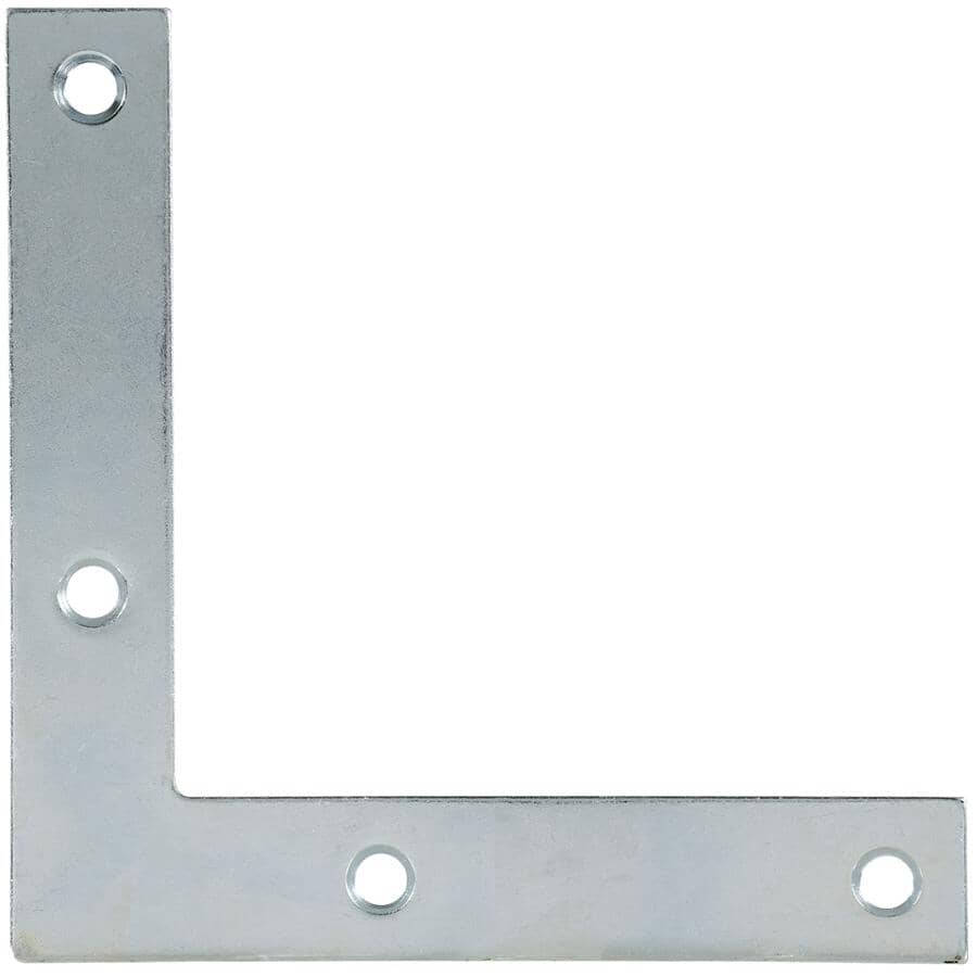 HILLMAN 5" Zinc Flat Corner Plate | Home Hardware