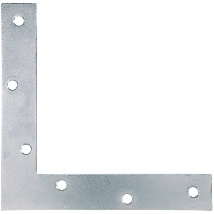 HILLMAN 6" Zinc Flat Corner Plate | Home Hardware