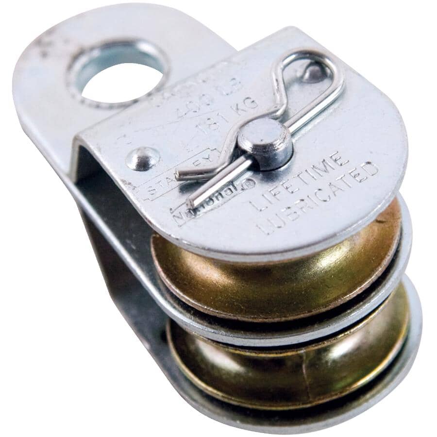 KINGCHAIN 1-1/2" Fixed Eye Sheave Double Heavy Duty Pulley | Home Hardware