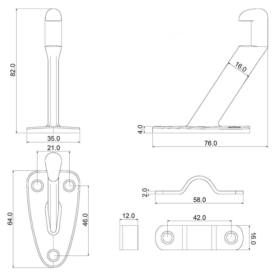 BUILDER'S HARDWARE Handrail Bracket | Home Hardware