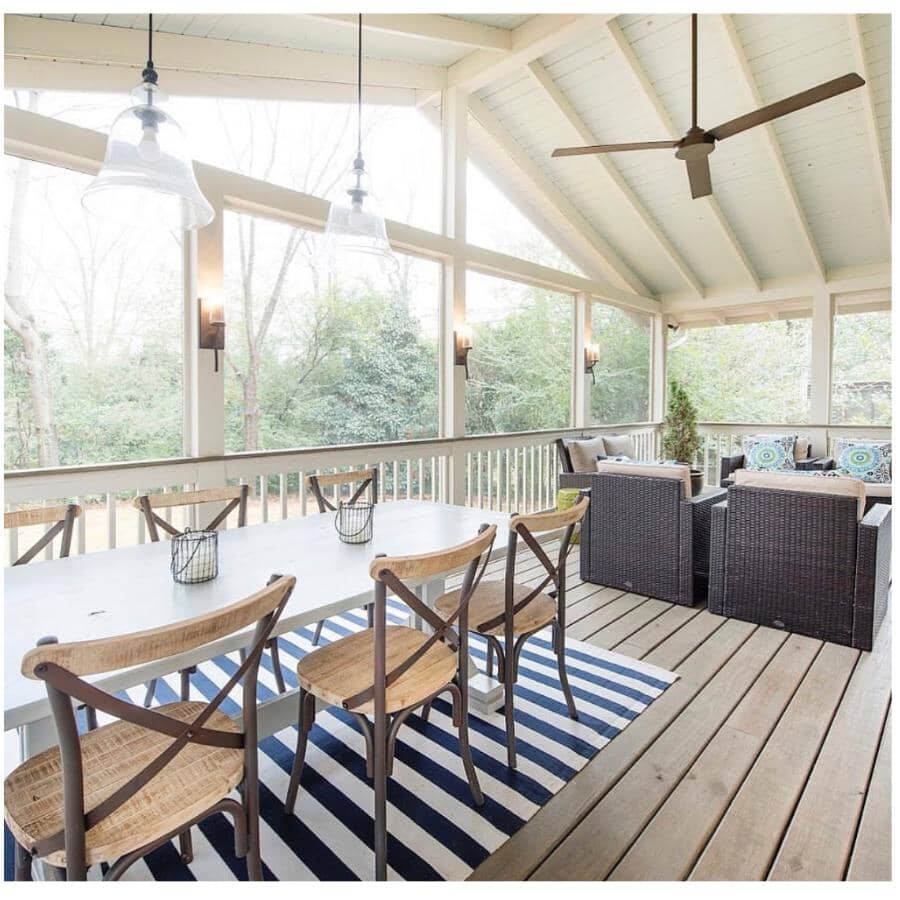 Screeneze 12' White Porch Screen Kit | Home Hardware