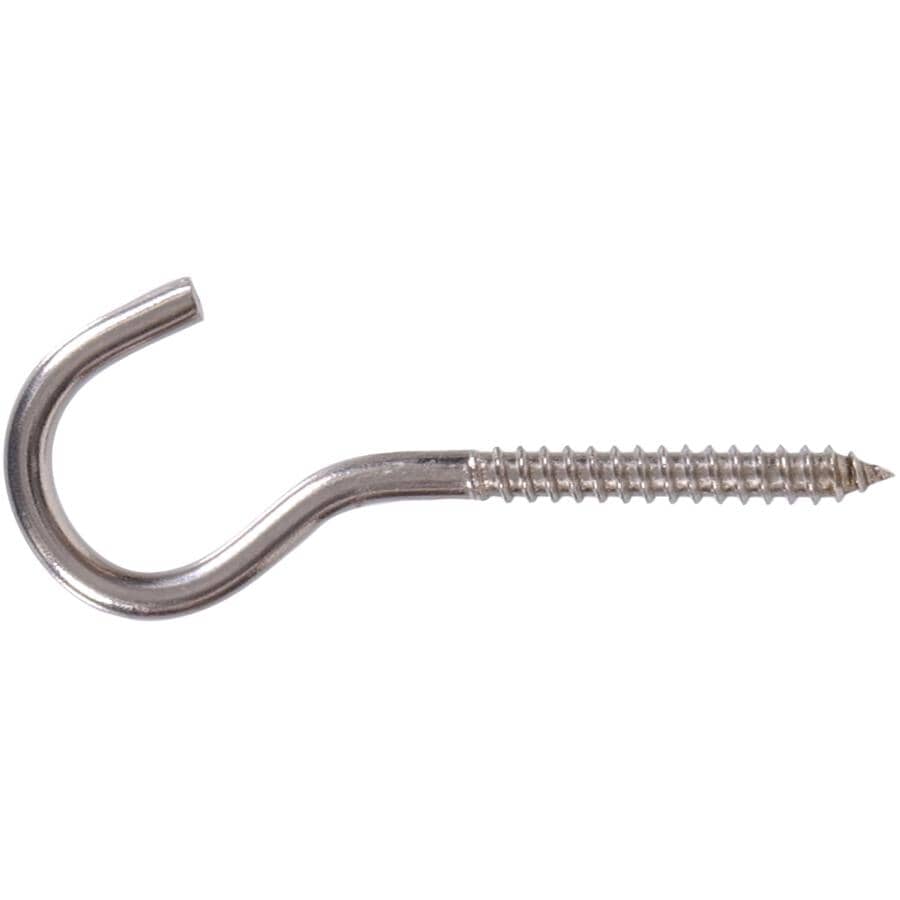 HILLMAN 1/4" x 4-1/4" Stainless Steel Screw Hook | Home Hardware