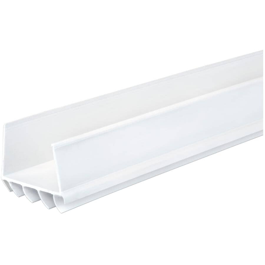 CLIMALOC 3' White Vinyl U Door Sweep | Home Hardware