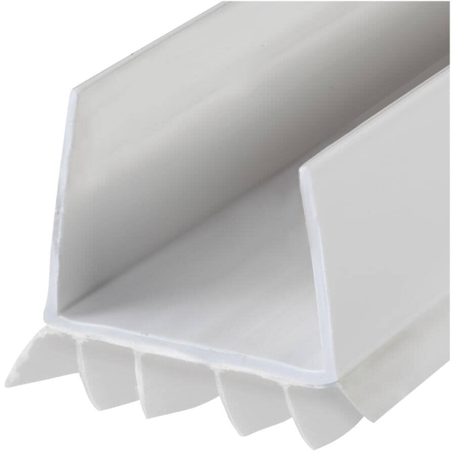 CLIMALOC 3' White Vinyl U Door Sweep | Home Hardware