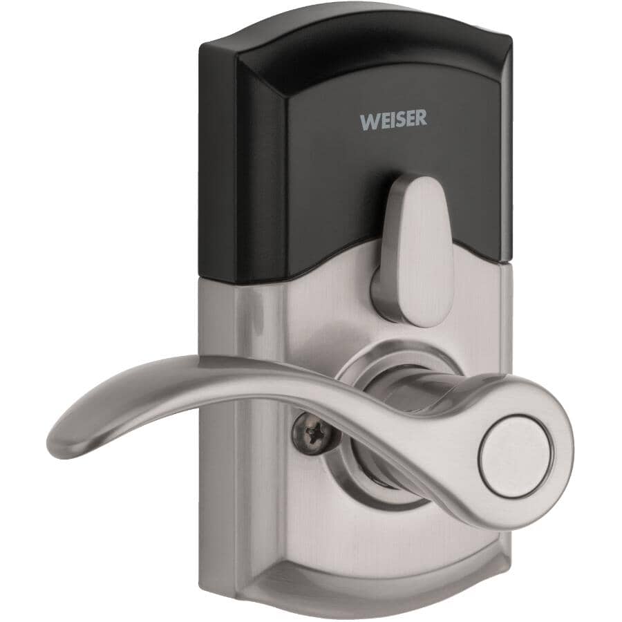 WEISER LOCK Smartcode Electronic Commercial Leverset – Satin Nickel ...