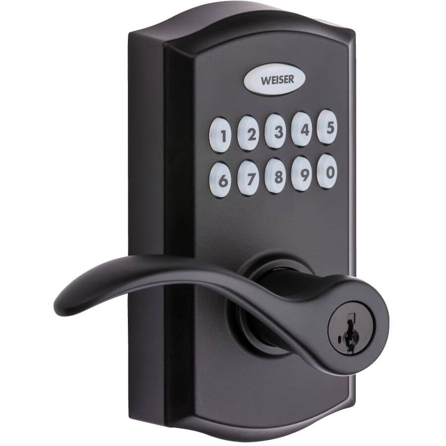 WEISER LOCK Smartcode Electronic Commercial Leverset – Matte Black ...