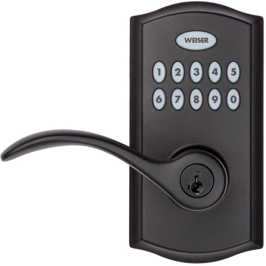 WEISER LOCK Smartcode Electronic Commercial Leverset – Matte Black ...