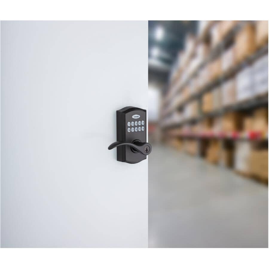 WEISER LOCK Smartcode Electronic Commercial Leverset – Matte Black ...