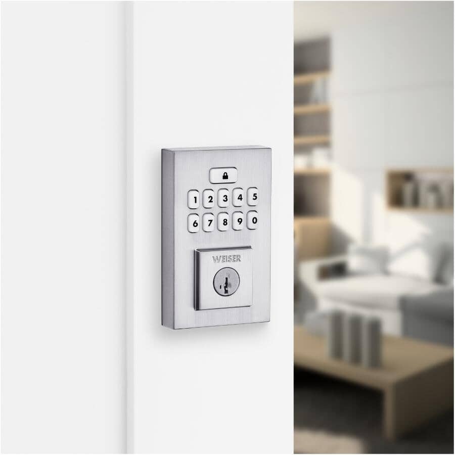 WEISER LOCK Contemporary SmartCode Electronic Keypad Deadbolt | Home ...