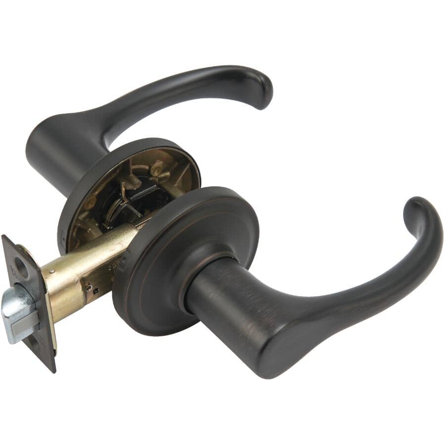 WEISER LOCK Venetian Bronze Aspen Passage Door Leverset | Home Hardware