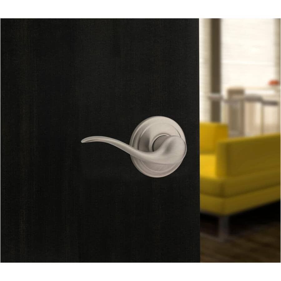 WEISER LOCK Satin Nickel Toluca Passage Door Leverset | Home Hardware