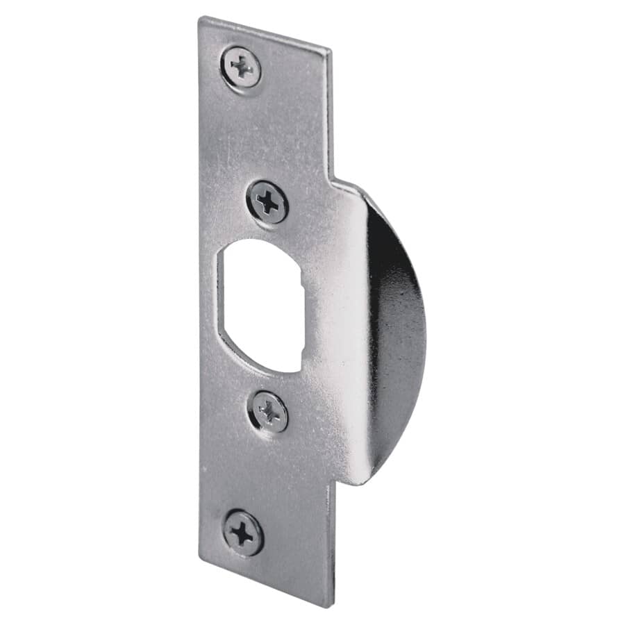 PRIME-LINE Plated Chrome Security Deadbolt Latch Strike | Home Hardware