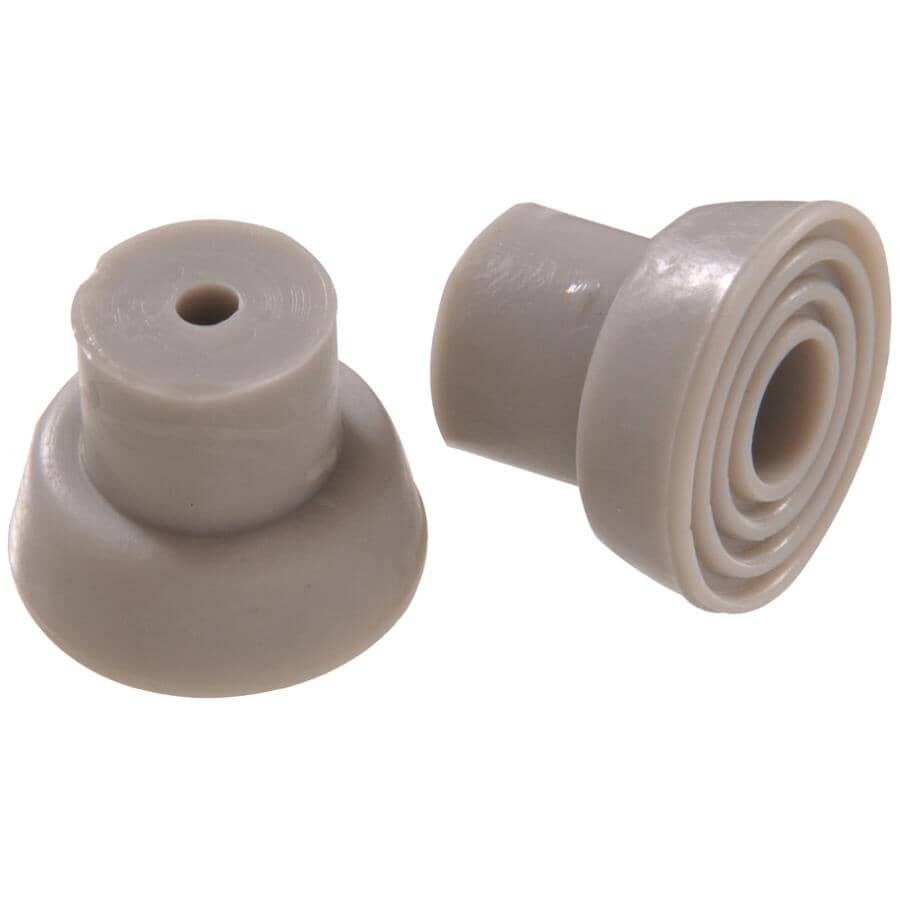 HILLMAN 2 Pack Grey Rubber Door Stop Tips | Home Hardware