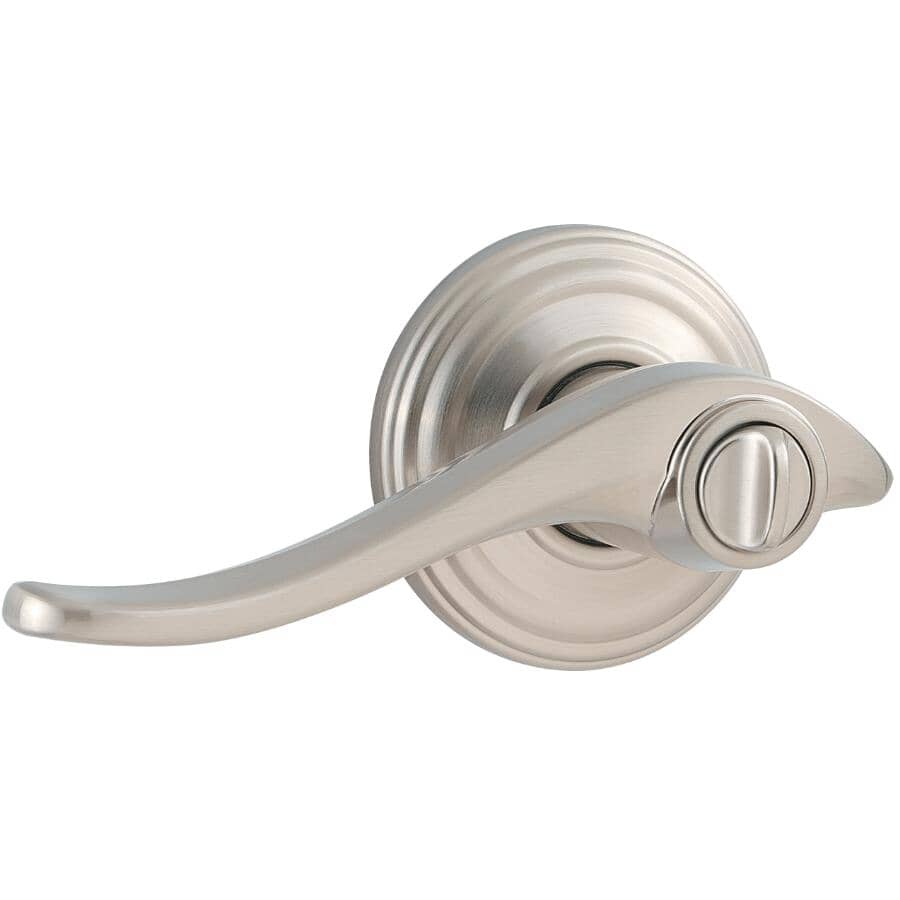 Weiser Lock Satin Nickel Avalon Privacy Door Leverset | Home Hardware