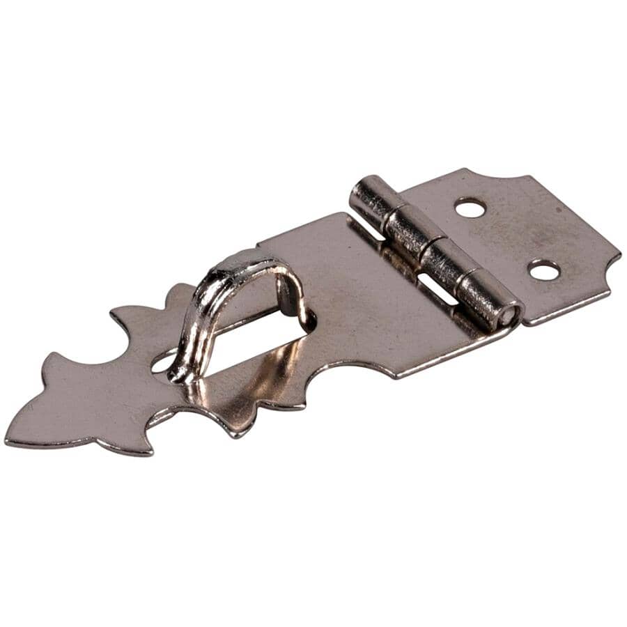 HILLMAN 5/8" x 1-7/8" Satin Nickel Decorative Hinge Hasp | Home Hardware