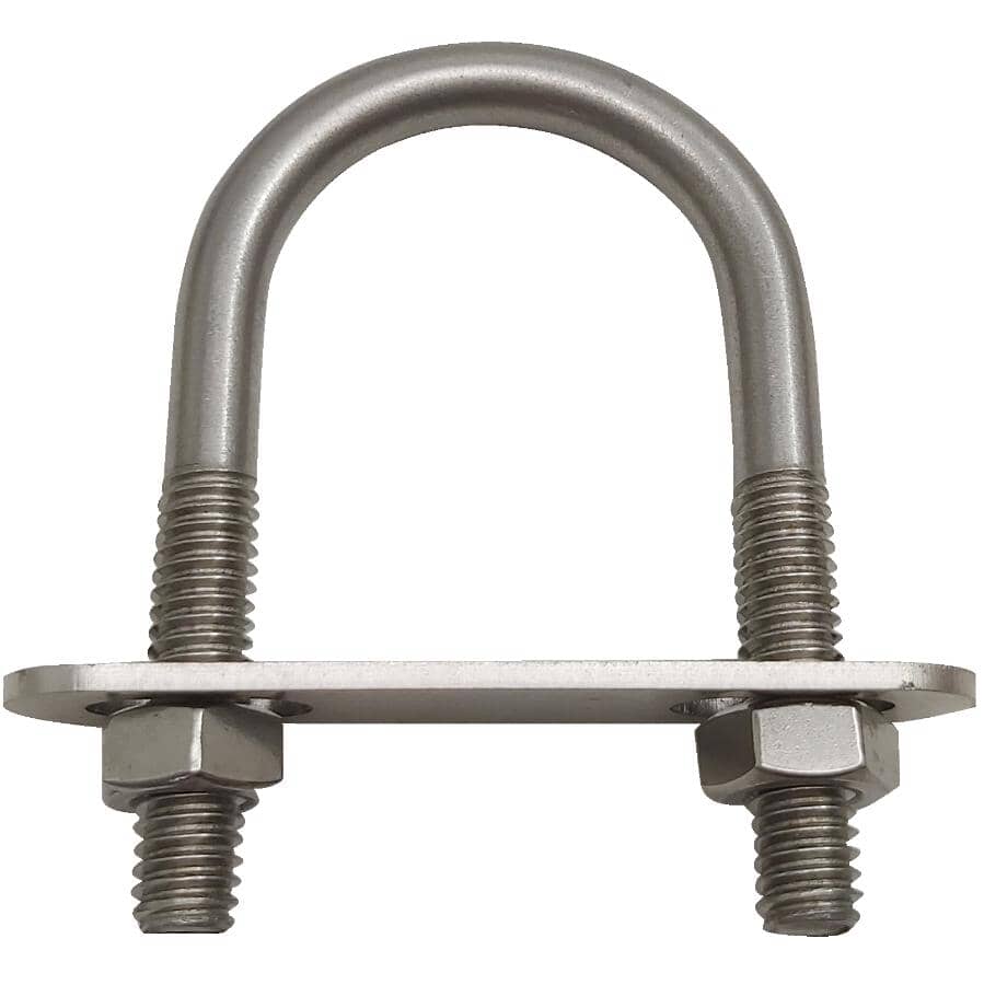 BUILDER'S HARDWARE 5/16" x 1- 3/8" x 2-1/2" #512 U Bolt with Plate ...