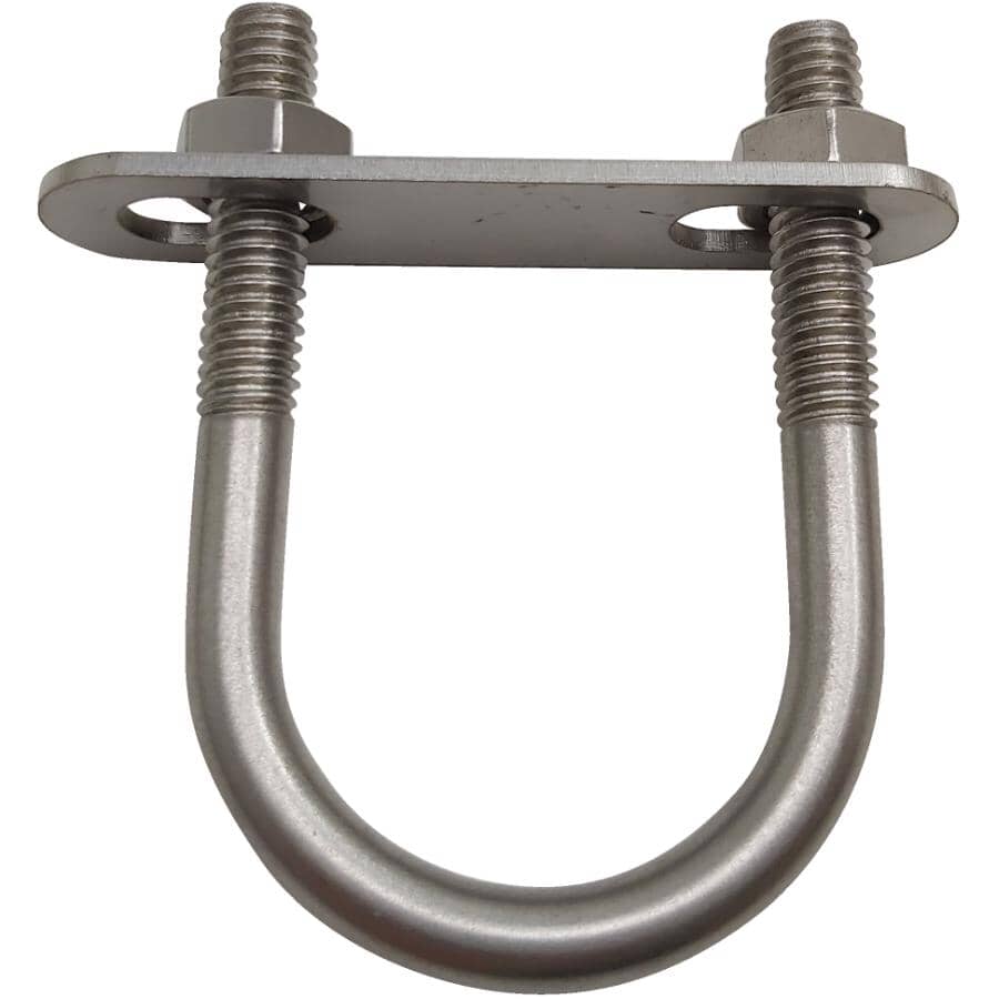 BUILDER'S HARDWARE 5/16" x 1- 3/8" x 2-1/2" #512 U Bolt with Plate ...